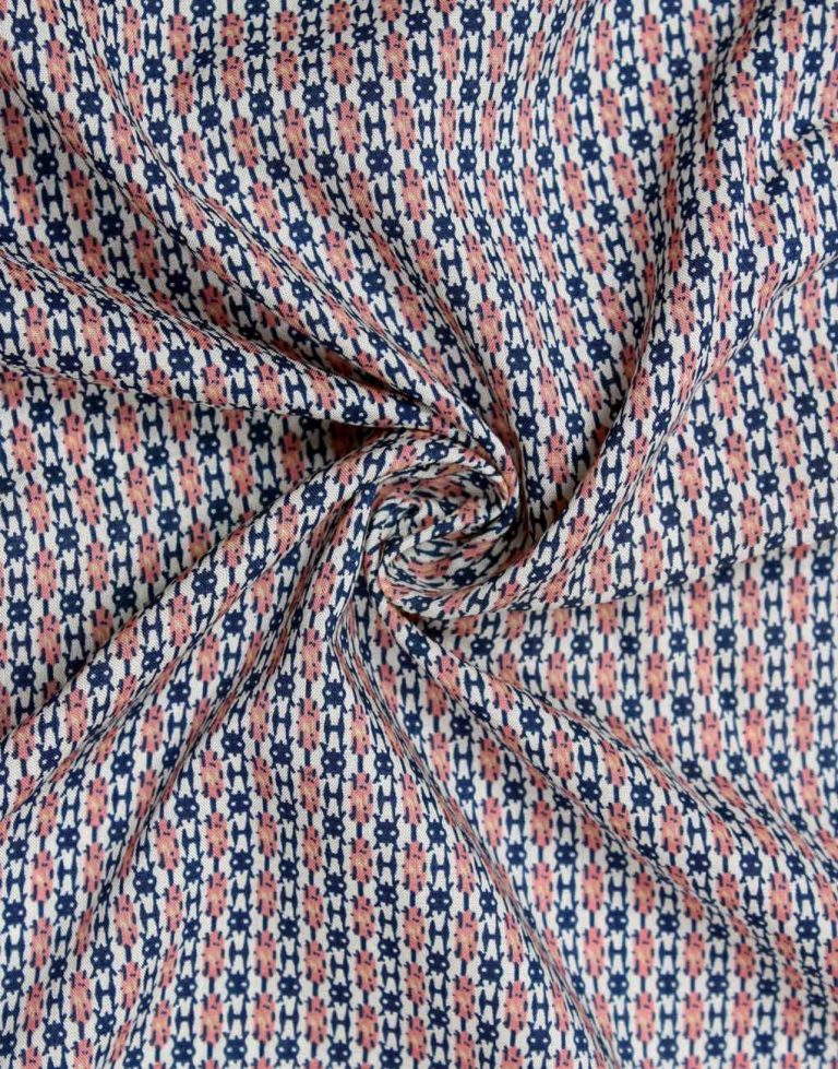 Multicolor Rayon Modal Dress Material Fabric - Charu Creation